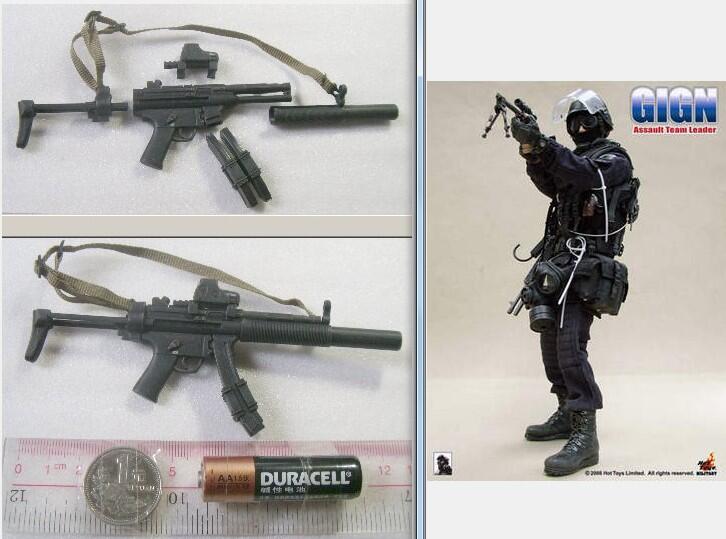 【藍波兔】1/6 兵人 HT Hot Toys GIGN 特警特勤組長 MP5 沖鋒qiang塑料小模型 | 露天市集 | 全台最大的網路購物市集