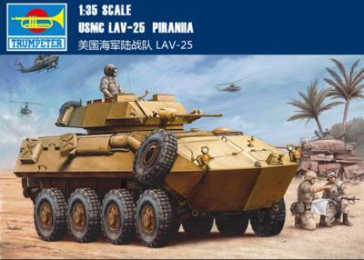 【藍波兔】小號手 模型 1/35 美國海軍陸戰隊LAV-25皮蘭哈輪式裝甲車 00349 | 露天市集 | 全台最大的網路購物市集