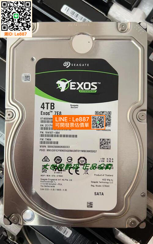 全新 銀河Seagate希捷ST4000NM0035 3.5 7.2K SATA 4T企業級硬盤 | 露天市集 | 全台最大的網路購物市集