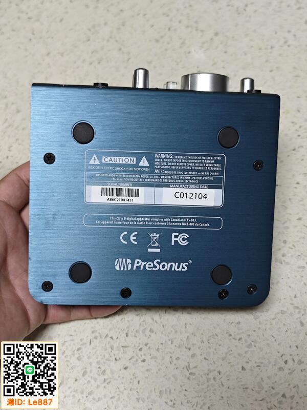PreSonus普瑞聲納 Audio Box iOne外置USB錄音 編曲聲卡，功能正常使用，成色如圖，帶一根USB數據 | 露天市集 | 全 ...
