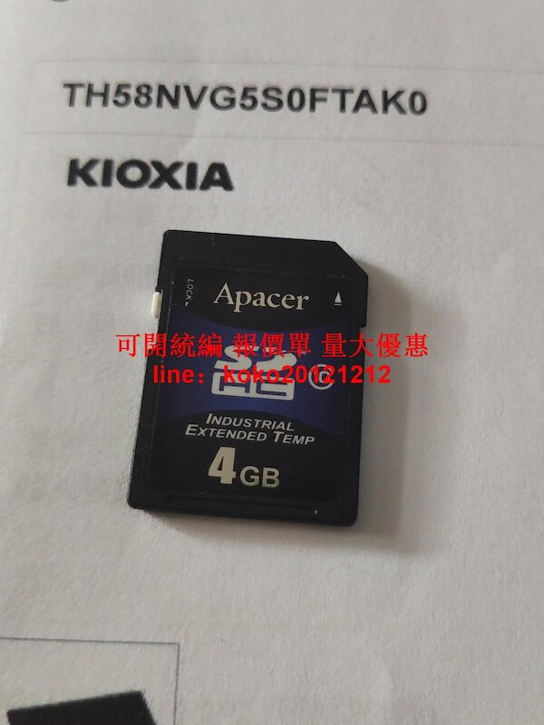詢價 Apacer 宇瞻 工業級寬溫 SD卡4GB SLC SD 4G -40°C~+85°C 工作溫度. 采用東芝Th | 露天市集 | 全 ...