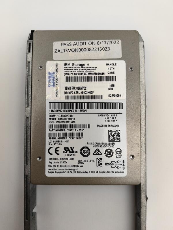 IBM 00YY007 02AM752 1.6TB SSD SAS DS8800固態硬盤 原裝帶托架 | 露天市集 | 全台最大的網路購物市集