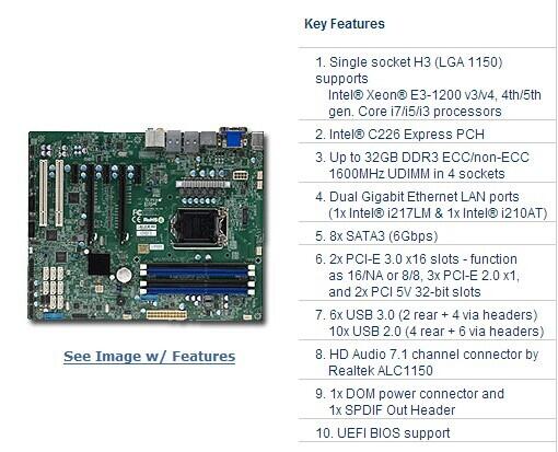 SUPERMICRO 超微 X10SAE 主板 C226 1150 | 露天市集 | 全台最大的網路購物市集