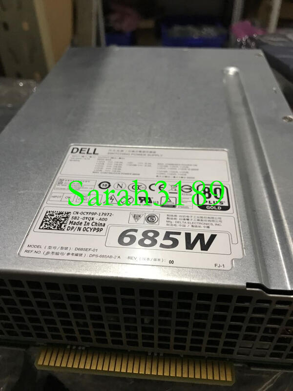 原裝壞件DELL Dell T5810, T7810, T7910電源CYP9P D685EF-01 | 露天市集 | 全台最大的網路購物市集