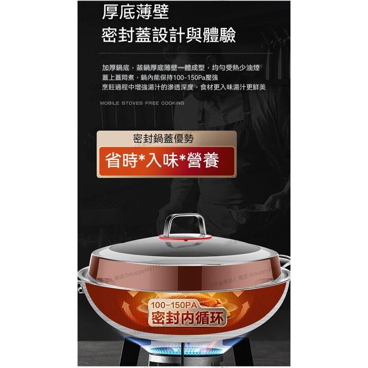 免運 不粘鍋 雙耳大號炒鍋 316不鏽鋼燉鍋 家用炒菜鍋 不粘平底鍋 熬湯鍋 家用炒菜鍋 煤氣電磁爐專用K7395 | 露天市集 | 全台最大 ...