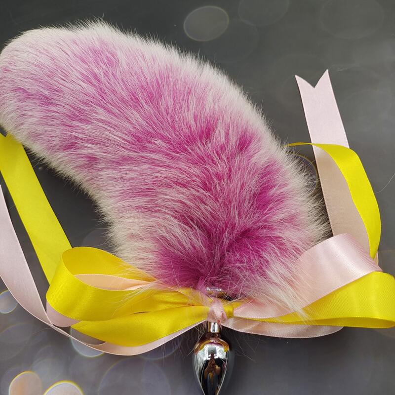 48h出貨丶【粉紫霜色】情依美狐手做尾巴肛塞狐狸毛sm調情調教肛門情趣用品 | 露天市集 | 全台最大的網路購物市集