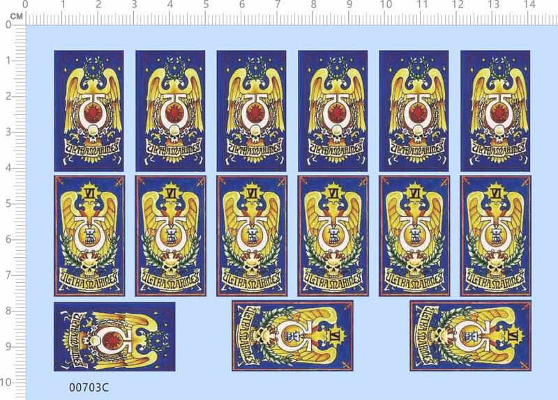 軍事模型 戰棋桌游/極限戰士/徽章/通用標志.專用水貼【00703C】@樂營 | 露天市集 | 全台最大的網路購物市集