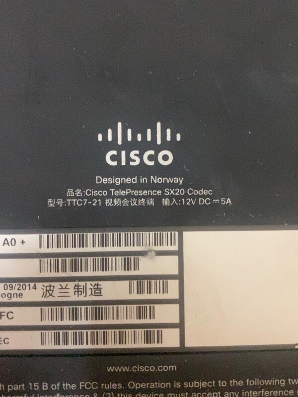 【下標詢價】思科Sx20主機 思科Cisco TTC7 -21視頻會議終 | 露天市集 | 全台最大的網路購物市集