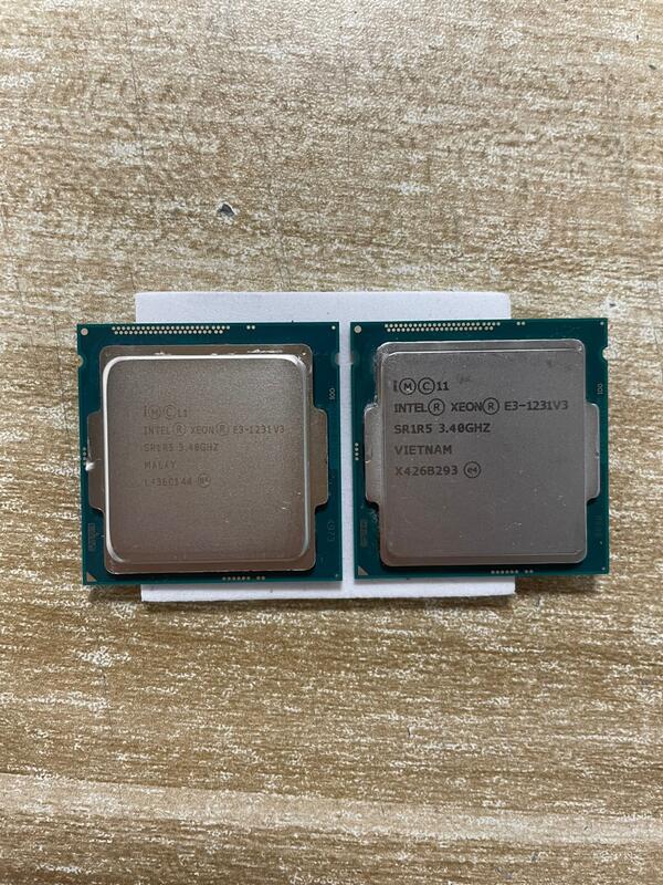 e3-1231v3 cpu 正式版 實物圖 有兩個 功能全 | 露天市集 | 全台最大的網路購物市集