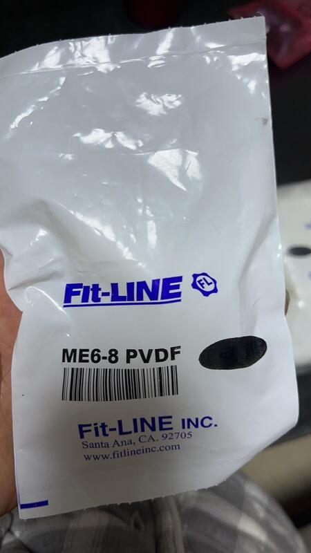 【下標詢價】FIT-LINE美國原裝進口PFA直角接頭ME6-8接頭正品PFA管直角接頭PFA擴口接頭PVDF接頭， | 露天市集 | 全台最大的網路購物市集