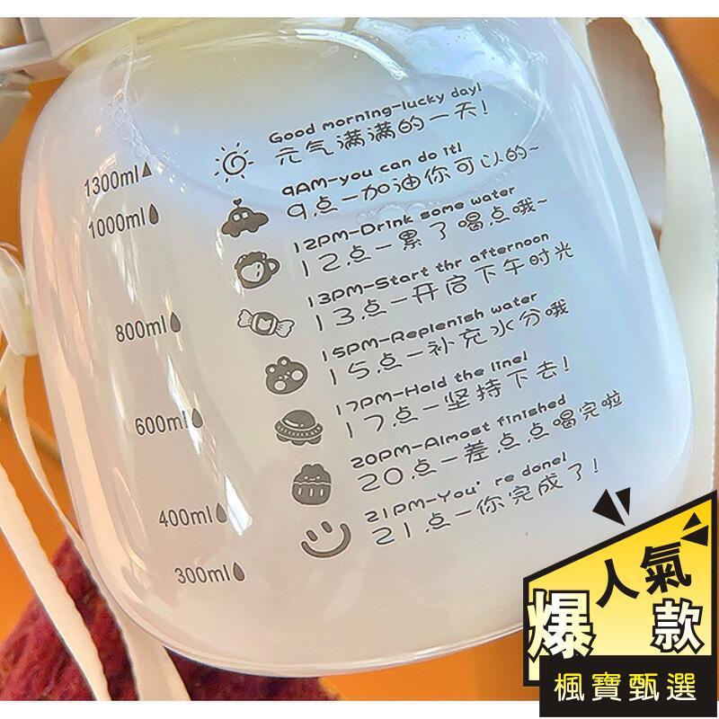 日系ins風1000ML超大容量吸管水壺 水杯 大容量塑膠吸管杯 運動水杯 環保杯 冷水瓶 | 露天市集 | 全台最大的網路購物市集