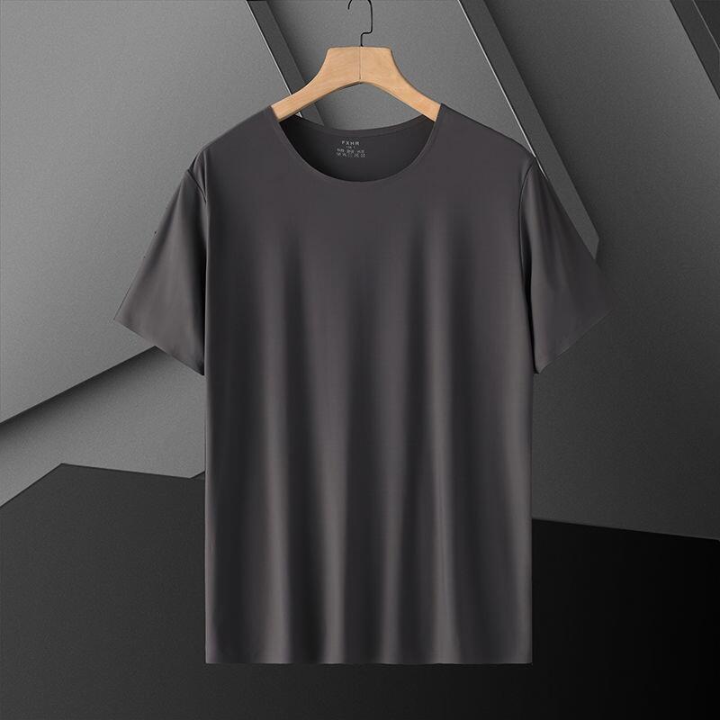 L-10XL 大尺碼T恤 大尺碼冰感衣 加大尺碼短袖T恤 大尺碼休閒T恤 冰絲圓領短袖t恤男夏季寬鬆加肥加大尺碼休閒絲滑 | 露天市集 | 全台最大的網路購物市集