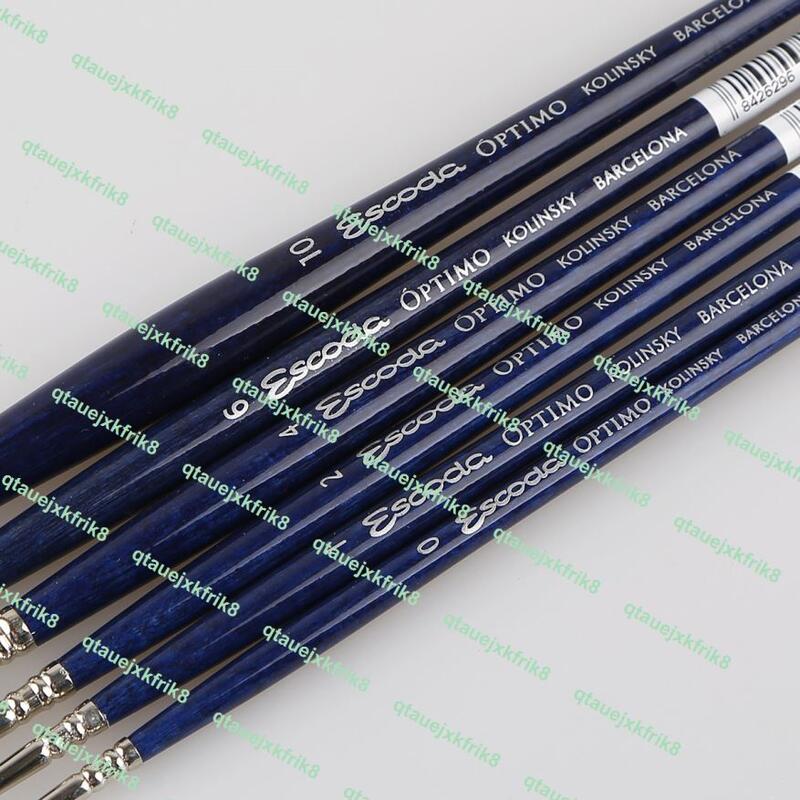 西班牙制造 筆皇escoda Optimo 貂毛圓頭水彩畫筆 短鋒勾線筆 細節刻畫筆 筆尖不易開叉 1208 | 露天市集 | 全台最大的網路購物市集