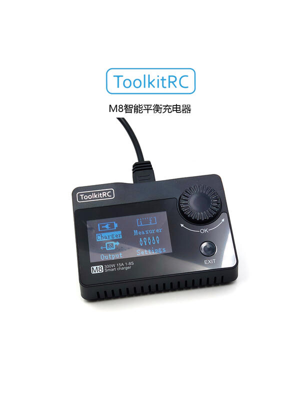 ToolkitRC M8 多功能充電器 1-8S平衡充300W15A 電顯舵機檢測中文 | 露天市集 | 全台最大的網路購物市集