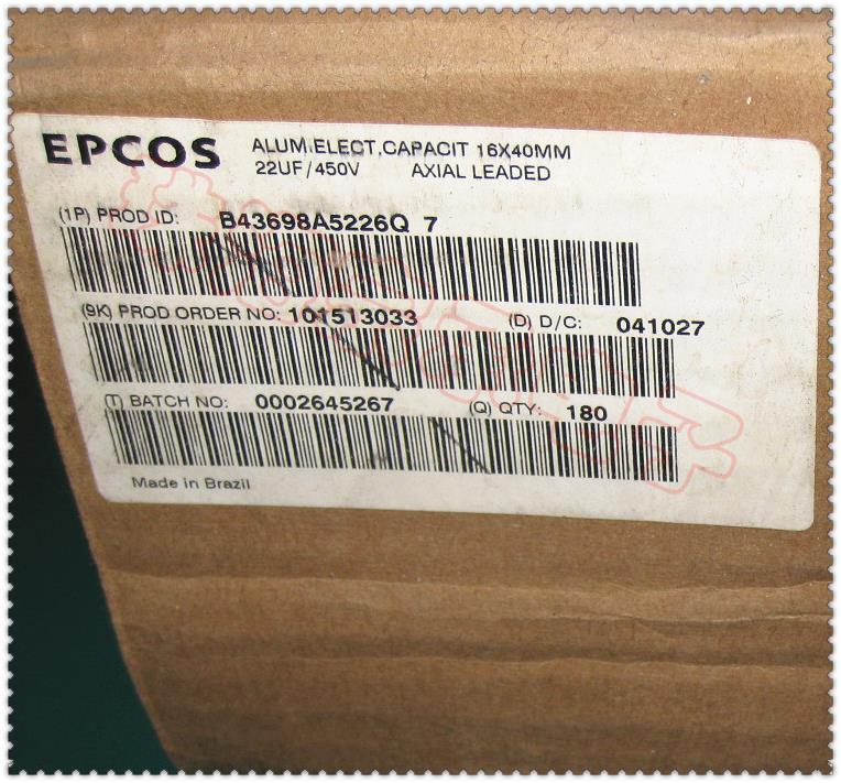 限時下殺進口巴西 22uF 450V EPCOS 軸向臥式電解電容 愛普科斯 B | 露天市集 | 全台最大的網路購物市集