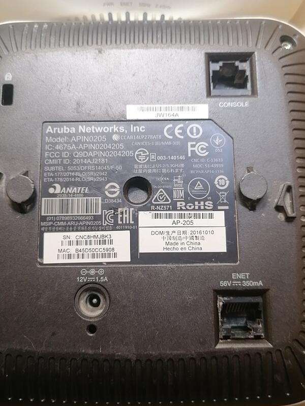 限時下殺ARUBA阿魯巴 APIN0205 AP-205 雙頻千兆企業級無線路由器 | 露天市集 | 全台最大的網路購物市集