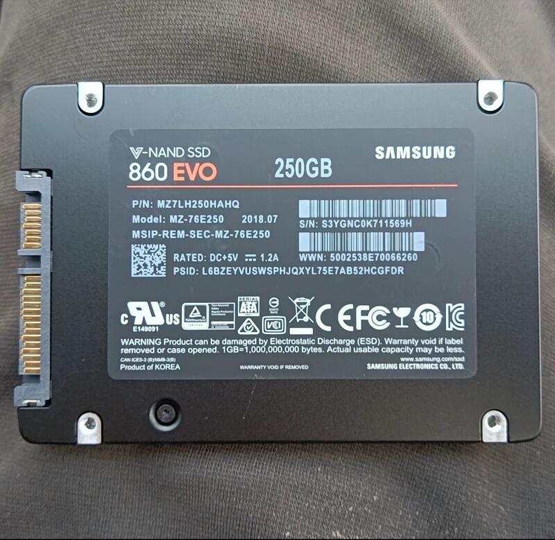 限時下殺三星860evo 250g，宏碁品牌機拆機固態，標價。 感興趣的 | 露天市集 | 全台最大的網路購物市集