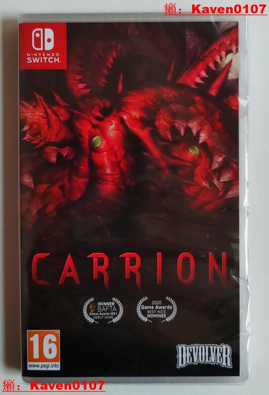 【小七嚴選】NS switch 紅怪 CARRION 腐肉 中文 現貨【公司貨】 | 露天市集 | 全台最大的網路購物市集