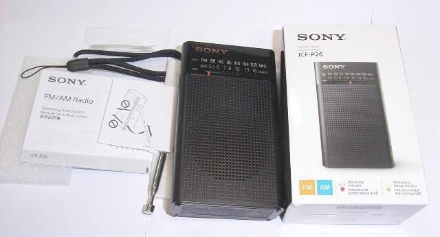 Sony/索尼 ICF-P26手持便攜式迷你AM/FM雙波段調頻收音機 | 露天市集 | 全台最大的網路購物市集