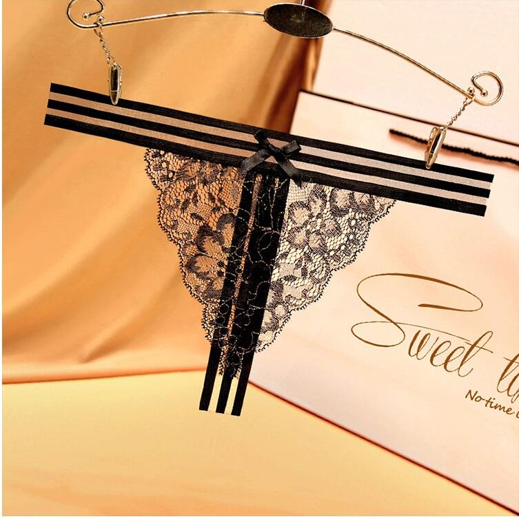 ├FUNYUE┤超薄設計T字內褲情趣內褲性感內衣蕾絲誘惑透視條紋式高彈腰帶性感蕾絲丁字褲ZR374 | 露天市集 | 全台最大的網路購物市集