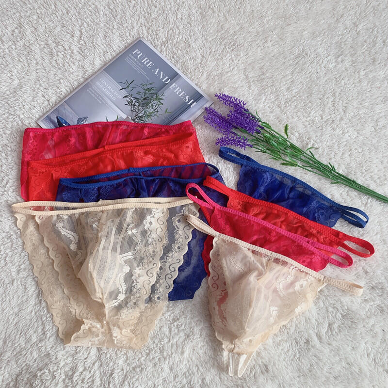 ├FUNYUE┤男士情趣性感誘惑無痕三角褲透明U凸個性蕾絲男大碼丁字內褲KY58 | 露天市集 | 全台最大的網路購物市集