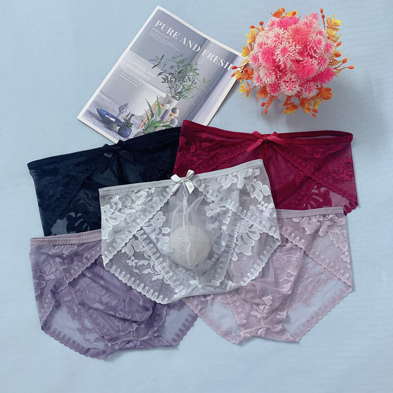 ├FUNYUE┤男士性感誘惑無痕蕾絲三角褲透明U凸個性大碼高檔男款情趣內褲KY48 | 露天市集 | 全台最大的網路購物市集