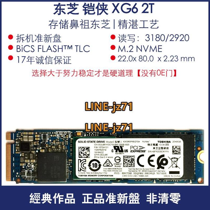 東芝鎧俠 XG6 XG8 XG7 2T 4T M.2 4.0 NVME 2280 固態硬盤 | 露天市集 | 全台最大的網路購物市集