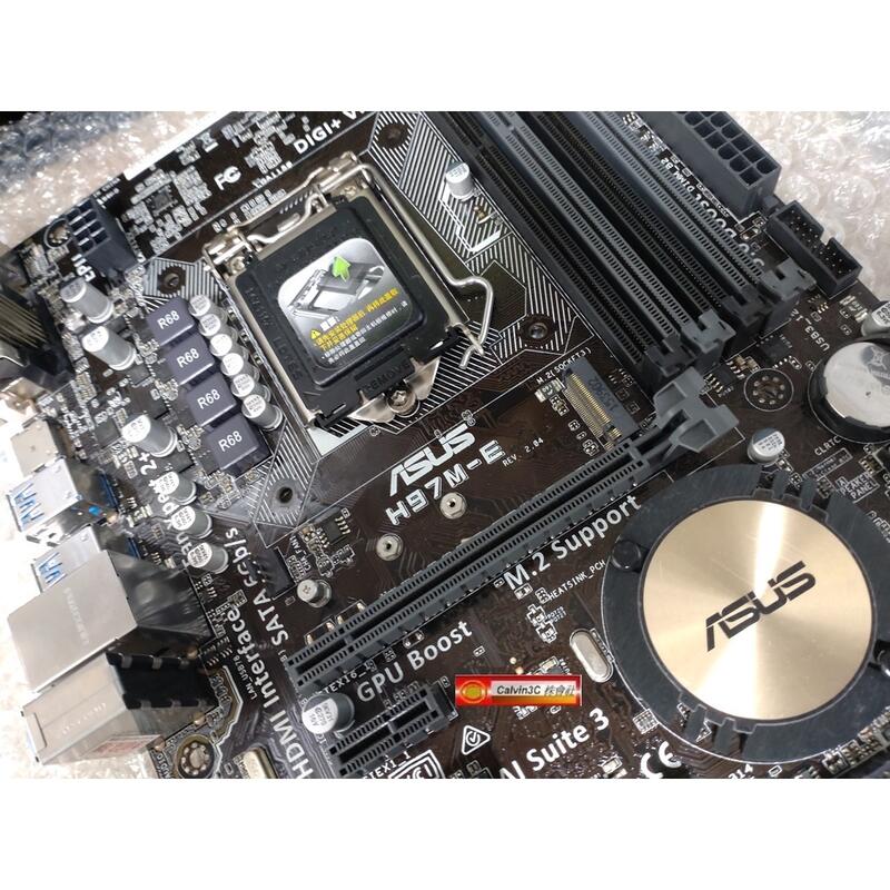 【現貨】華碩 H97M-E 1150腳位 Intel H97晶 4組DDR3 4組SATA 多重顯示 M.2 Sock | 露天市集 | 全台 ...