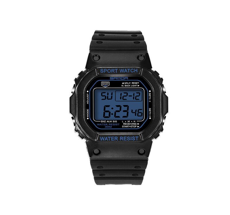 48h出貨丶sanda/三達329多功能電子表男女運動手錶水夜光學生腕錶 | 露天市集 | 全台最大的網路購物市集