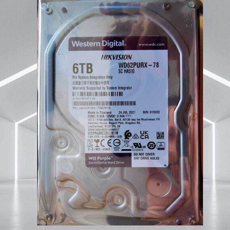 WD/西數WD60PURX/WD62PURX 6TB監控專用硬盤 海康威視 6T監控硬盤【大洋電腦】 | 露天市集 | 全台最大的網路購物市集