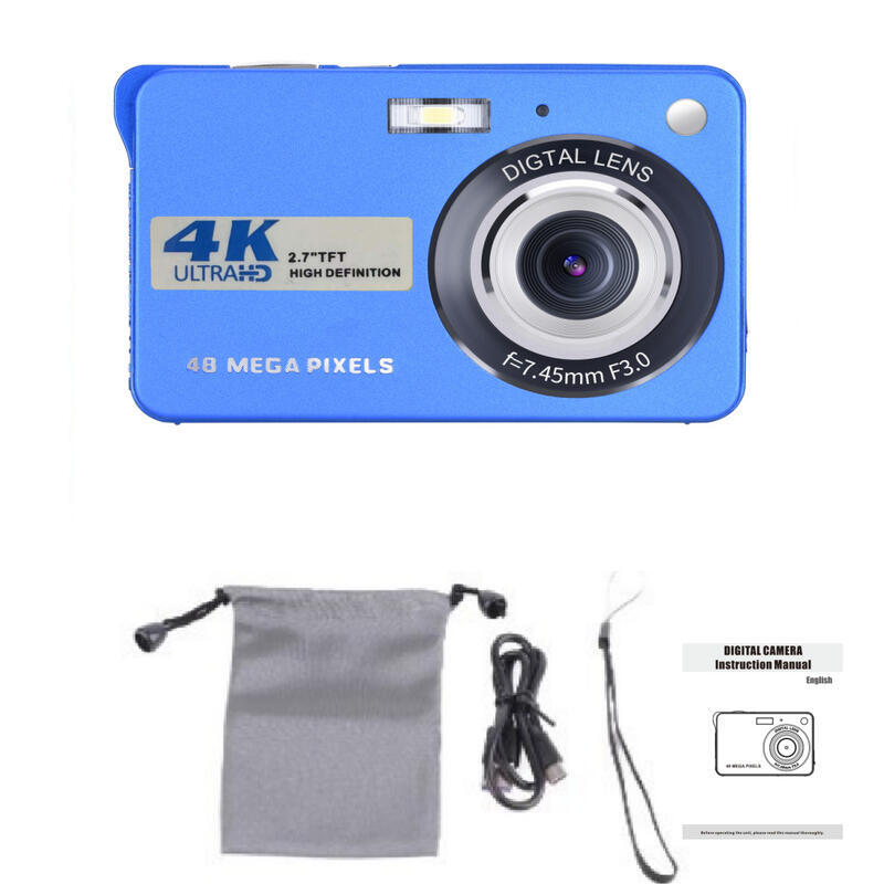 48h出貨丶英文版4800萬數位相機 2.7 英寸 學生k09-4k視頻相機 | 露天市集 | 全台最大的網路購物市集