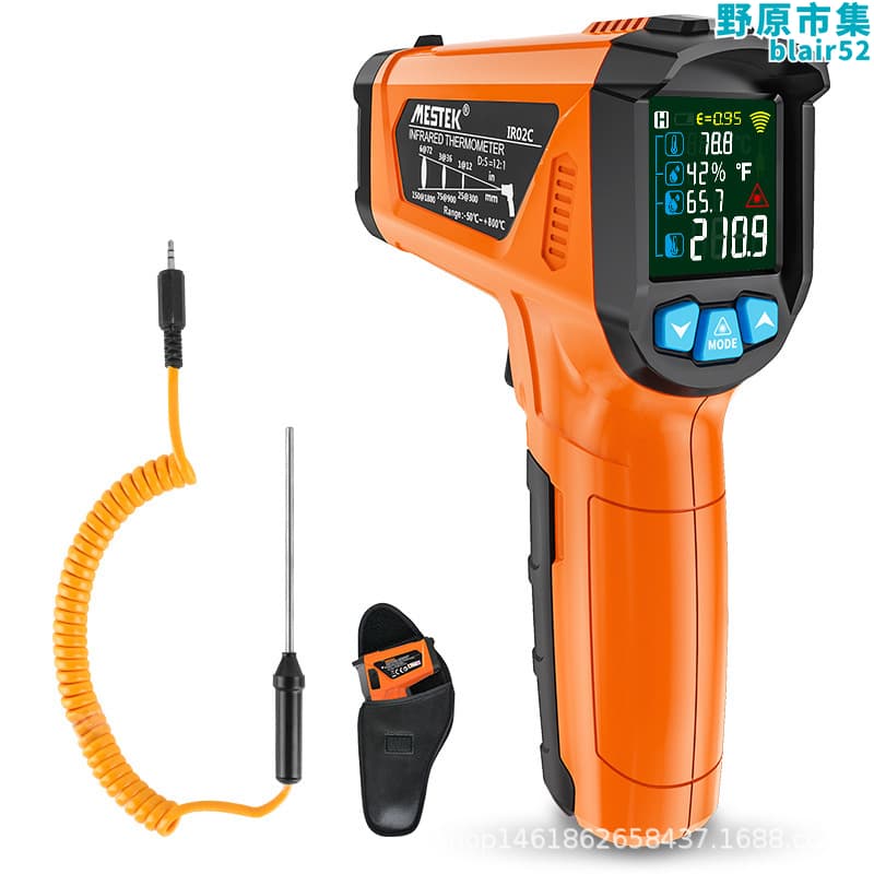【精選】測溫手持紅外測溫儀工業溫溼度水溫油溫空調溫度計測溫儀IR02B | 露天市集 | 全台最大的網路購物市集