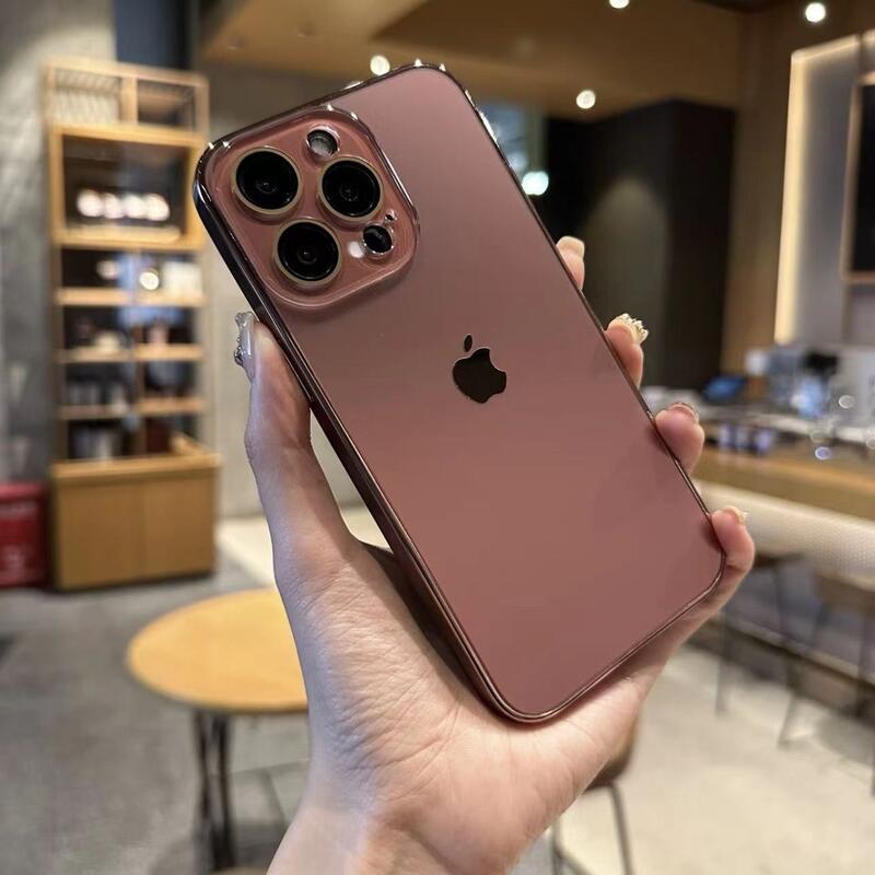蘋果手機殼 14promax新款電鍍手機殼 磨砂 時尚防摔 亞克力硬殼 iPhone13/12手機殼 | 露天市集 | 全台最大的網路購物市集