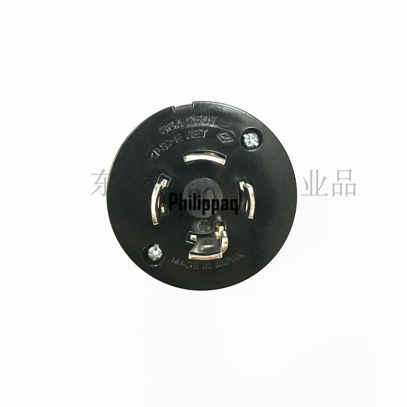 日本Panasonic松下工業插頭WF6430/WK2430公母插座4P30A250V黑色 | 露天市集 | 全台最大的網路購物市集