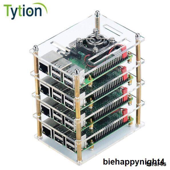 「天天特賣」樹莓派3B4B通用亞克力外殼多主板多層堆曡加自由組裝集群實驗4層 | 露天市集 | 全台最大的網路購物市集