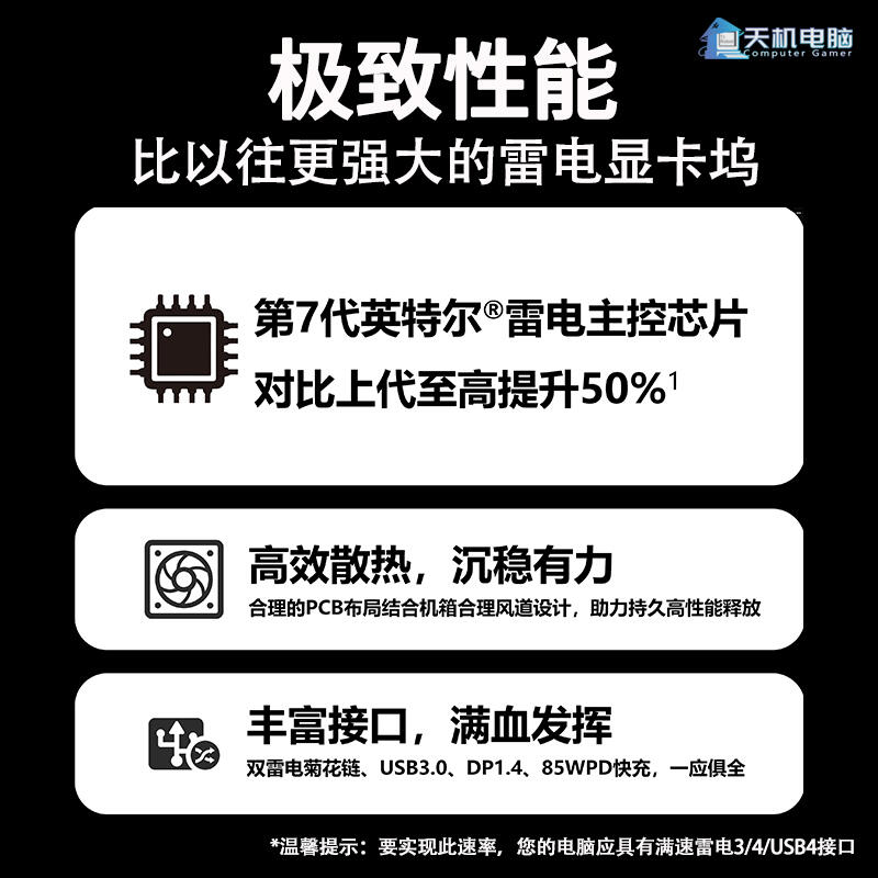 免運~雷電3/4顯卡擴展塢USB4拓展塢Thunderbolt3 4筆記本外接獨JHL7440 DN27 | 露天市集 | 全台最大的網路購物市集