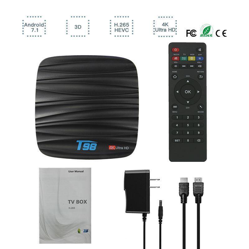【熱賣】跨境廠家T98 RK3328 4G32G TV BOX安卓機頂盒高清網絡播放器4KHD | 露天市集 | 全台最大的網路購物市集