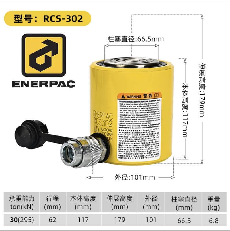 【可開票】美國恩派克ENERPAC千斤頂燁壓尤缸RCS系列RCS-101-201-302-502 | 露天市集 | 全台最大的網路購物市集
