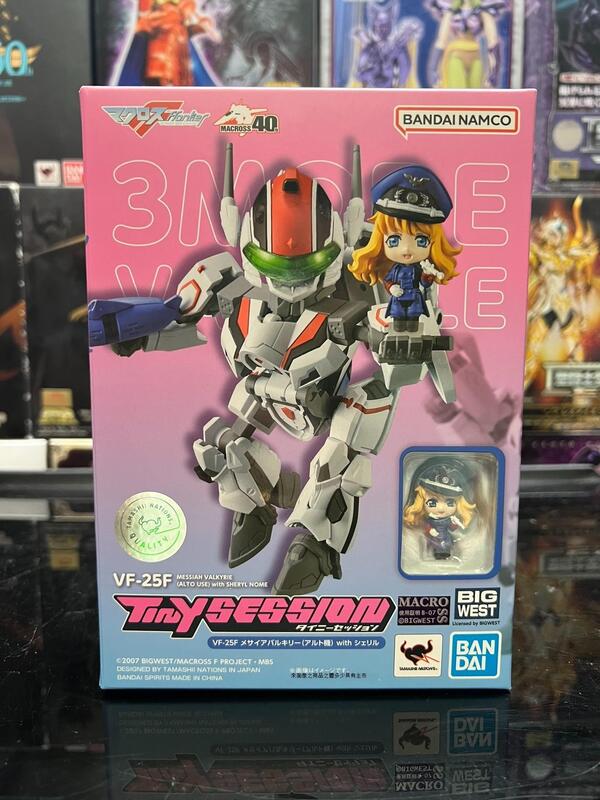全免運 全新萬代 正版 TINY SESSION 超時空要塞 VF-25F 彌賽亞阿魯特 雪莉露 可動模型 港版，全 | 露天市集 | 全台最大的網路購物市集
