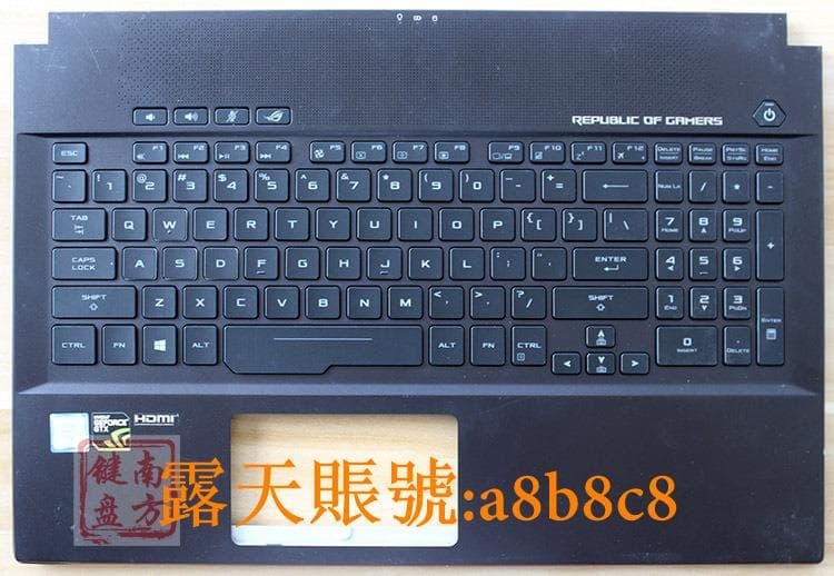 筆電 Asus玩家國度ROG冰刃新銳 GU501 GM501GM筆記本鍵盤C殼鍵帽架 | 露天市集 | 全台最大的網路購物市集