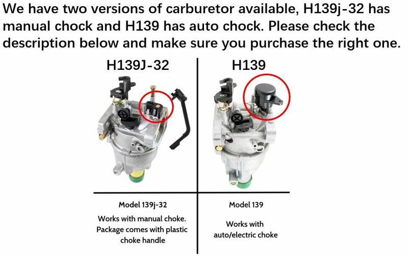 carburetor dp8000e 發電機 附ruixing 139的化油器 碳水化凝器 | PChomeUSA 海外代購