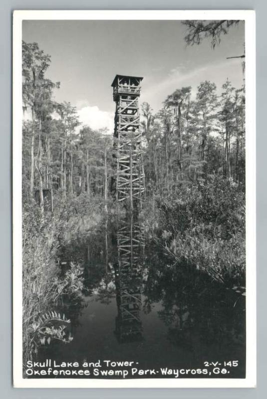 骷髏湖&tower swamp swamp waycross 佐治亞 rppc c系列 照片1950s | PChomeUSA 海外代購