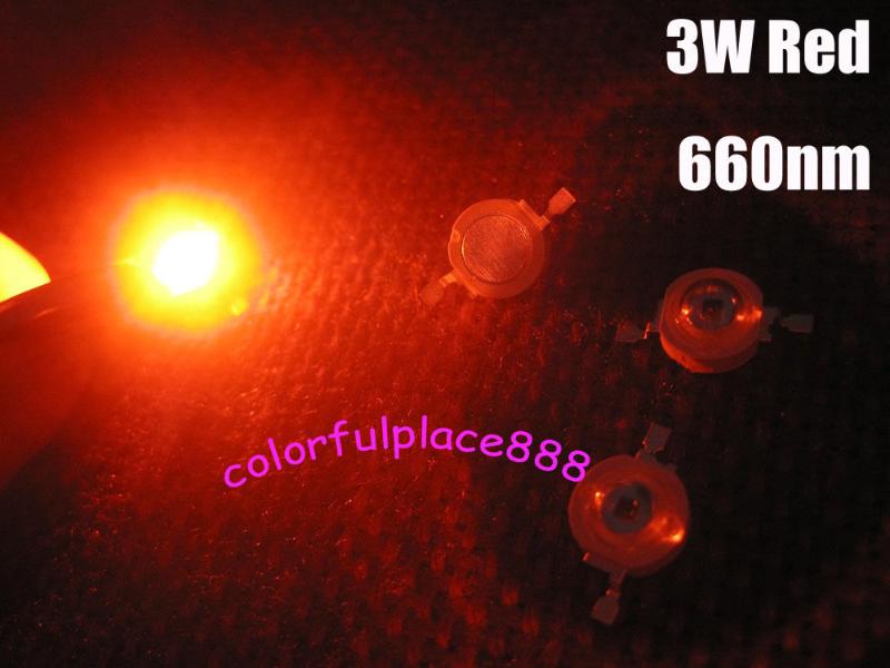 10,3w大功率紅色led燈珠650nm〜680nm農業成長燈660nm | PChomeUSA 海外代購