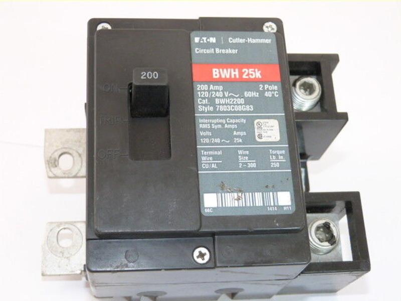 二手的卡特勒錘子eaton bwh2200 2p 200a 120 / 240v斷路器 1年保固 | PChomeUSA 海外代購