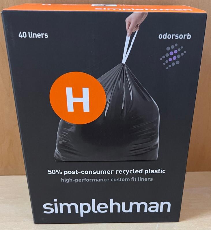Simplehuman H Liners襯墊適用於30 35l罐8 9美國gal 2包20內襯 Pchomeusa 海外代購