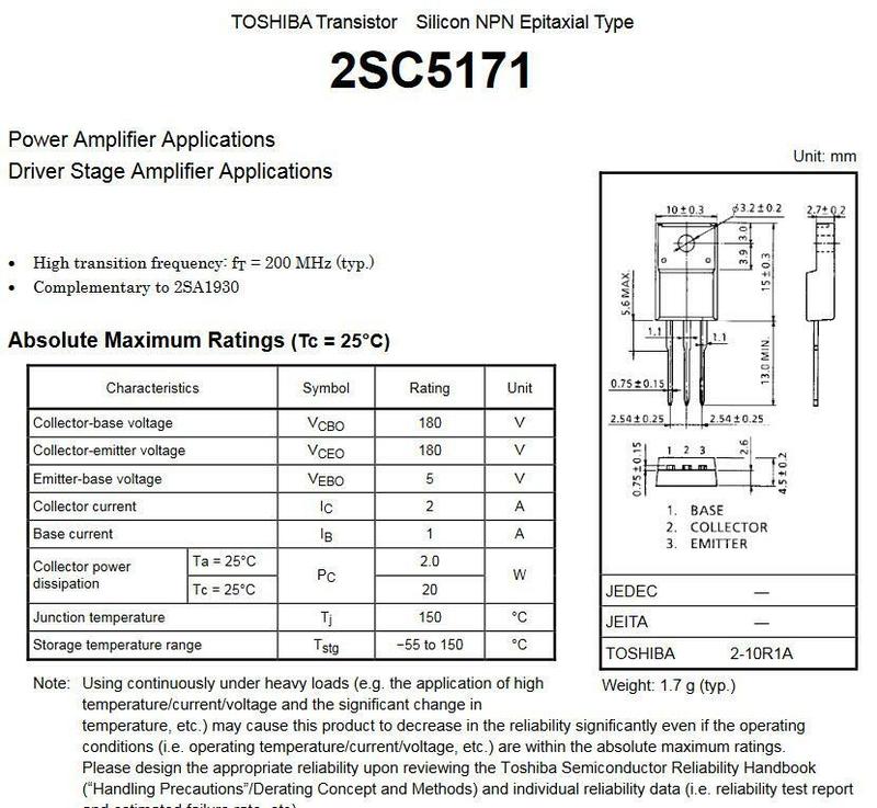 1副 2sc5171 + 2sa1930晶體管東芝 npn + a a1930 c5171 to-220f 美國 | PChomeUSA 海外代購