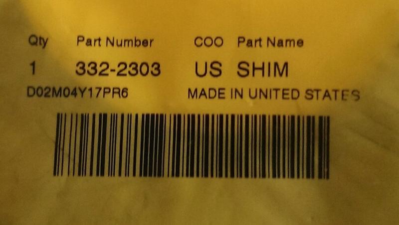 卡特彼勒墊片全新包裝332-2303 | PChomeUSA 海外代購