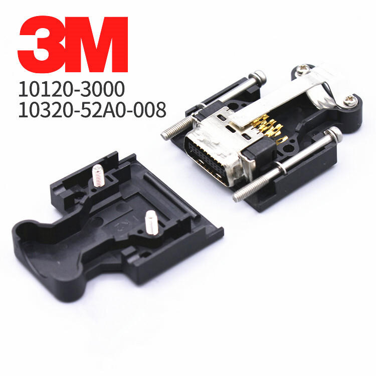 3m scsi 20p螺絲式10120-3000pe + 10320-52a0-008伺服插頭連接器 | PChomeUSA 海外代購