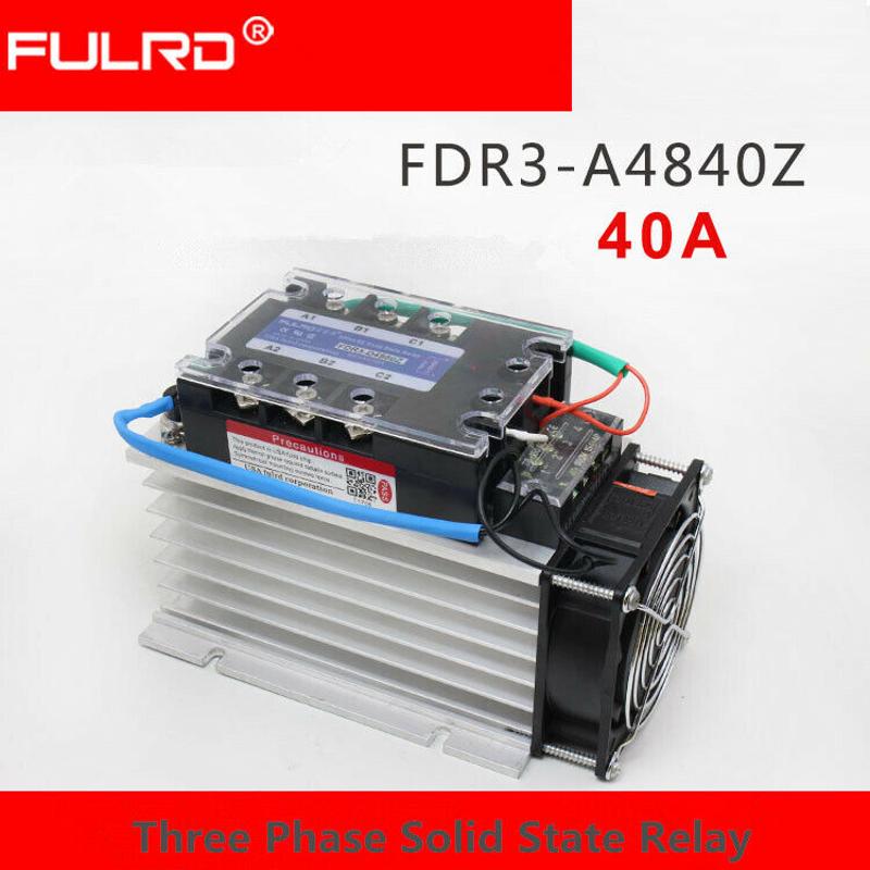 三相固態繼電器 fdr3-a4840z ac 40a ssr-3 非接觸式 附散熱器 | PChomeUSA 海外代購
