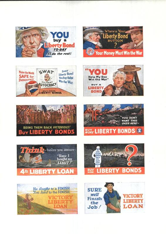 1919 bus uncle mount sam soldier 10迷你海報 ww1 自由涼型戰爭 無敵 | PChomeUSA 海外代購